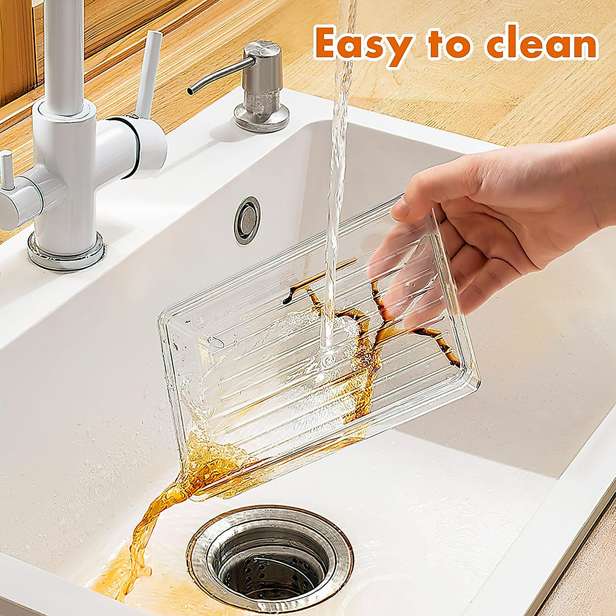 Luxshiny Bacon Storage Container for Fridge Bacon Holder 550ml Plastic Meat Saver Cold Cuts Cheese Keeper with Lid Freezer Storage Containers for Fruits Vegetables Meat Cookie 20x13.5x3.7CM