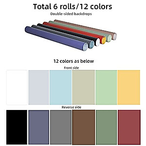 Photography Backdrops Small Product Background: Flat Lay Seamless Paper Props - Tabletop Photo Shoot for Jewelry Cosmetics Food .(22x34in, Dark)