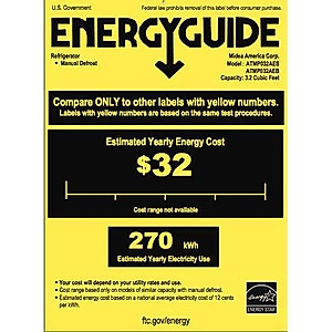 Arctic King - 3.2 Cu Ft Two Door Mini Fridge with Freezer, Stainless Steel
