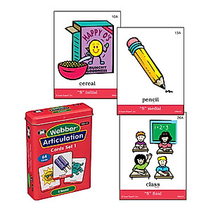 Super Duper Publications | Set of 7 Webber® Articulation Card Decks (Bundle Set 1) | Educational Learning Resource for Children | Flashcards for Speech Therapy