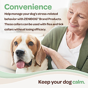 Dog Calming Collar with Pheromones - Zenidog Long-Acting Collar, Dog Calming Pheromone Collar, Long-Acting Pheromones for Dogs, Calming Collar, Dog Calming, Calming Collar for Dogs (Large Dogs)