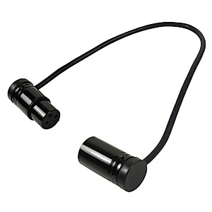 HQRP 2-Pack 3-Pin XLR Female to 3-Pin XLR Male Adjustable-Angle Low-Profile Cables Compatible with Sound Devices 302, 552, 633, 688, 788T Mixer/Recorder