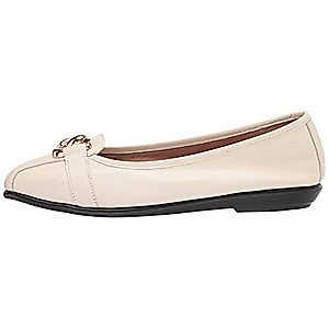 Aerosoles Women's Bristol Ballet Flat, OFF White, 5.5