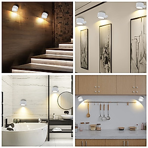 Kitloo Wall Light, Battery Operated Lights Rechargeable Wall Sconce with 360° Free Rotate Magnetic Ball, 3 Brightness Levels&3 Color Temperatures Wall Lamp for Bedroom