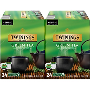 Twinings Green Tea single serve capsules for Keurig K-Cup pod brewers (48 Count)