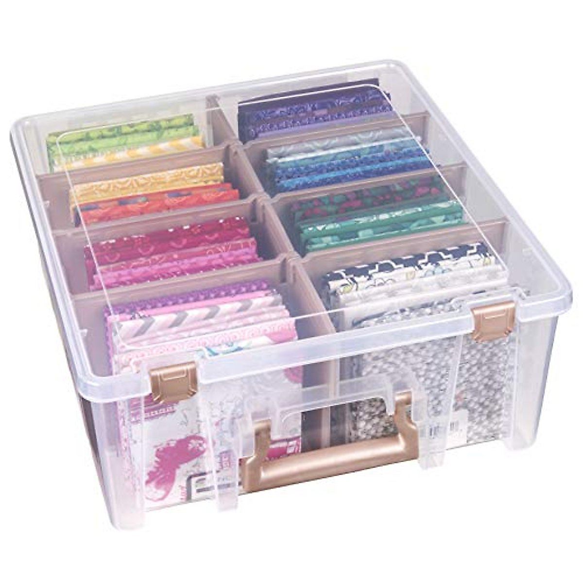 ArtBin Super Satchel Compartment Box - Stackable Durable Art Storage with 8 Removable Compartments, Smart Closure, and Portable Design for Craft Supplies, Threads, Ribbons, Paint Tubes
