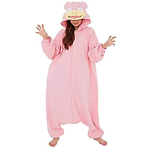 SAZAC Kigurumi - Pokemon - Slowpoke - Onesie Jumpsuit Halloween Costume