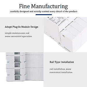 4P 40KA House Protector,220V Protective Device,Din Rail Low‑voltage Arrester,Fire Proof,High Conductivity,Quick Response,for Protect Electric System,On-Loading Electrical