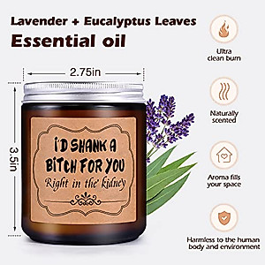 Cinque Lavender Scented Candle Gifts for Women Funny Friendship Gift for Best Friend BFF Bestie Sister Coworker Unique Birthday Christmas Thanksgiving Present for MOM Female Girl Her