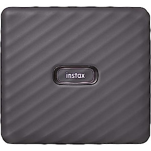 Fujifilm Instax Link Wide Smartphone Printer Mocha Grey + Fuji Instax Wide Instant Film Value Pack (20 Sheets) with Film Stickers, Frames Wireless Bluetooth Printer