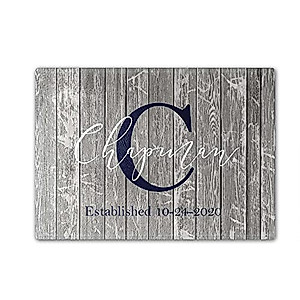 Personalized Tempered Glass Cutting Board Wedding Gift from The Painted Pug | Custom Anniversary Gift for Couples | Customized Housewarming Real Estate Gift Idea