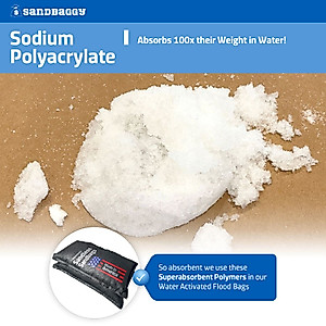 Sandbaggy Sodium Polyacrylate Crystals - Super Absorbent Polymers - Science Experiments, Fake Snow, Ice Packs, Skincare - Non Toxic, Made in The USA (5 lb - 80 oz)