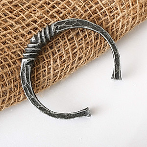 HAQUIL Viking Rune Cuff Bracelet for Men and Women