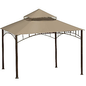 ONTHEWAY Replacement Canopy roof for Target Madaga Gazebo Model L-GZ136PST (Beige1)