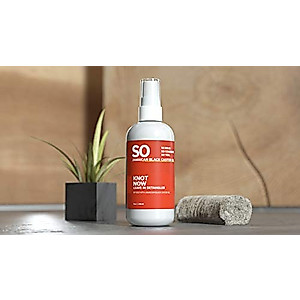 SO Jamaican Black Castor Oil Knot Now Leave in Detangler, Smooth Conditioning & Detangling Spray, Paraben Free Conditioner, 8 Fl Oz