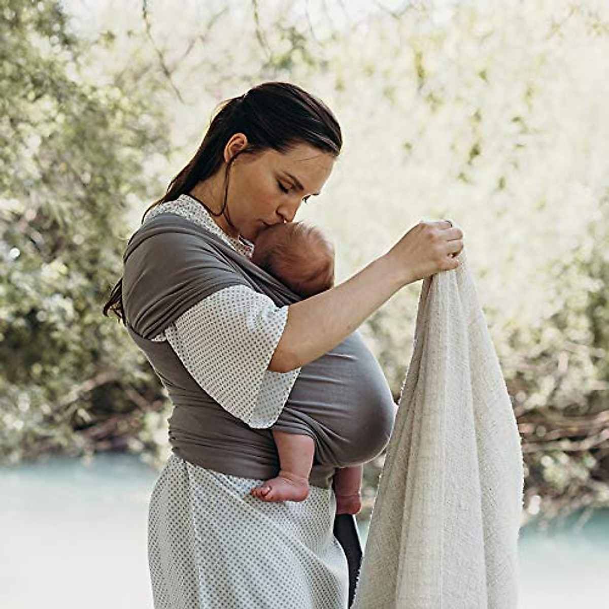 Boba Baby Wrap Grey and Boba Baby Carrier Classic in Dusk Bundle