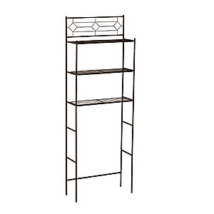 Zenna Home 3-Piece Bath in a Box Spacesaver, Door Hook and Toilet Paper Holder, Bronze