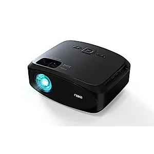 Naxa Electronics NVP-3003C 210″ Home Theater LCD Projector Combo with Remote and Case, HDMI x 2, USB 2.0, MicroSD Support, AV in, 3.5mm Headphone, Black (NVP-3003C)