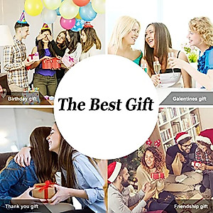 Ficsowy BFF Birthday Gifts for Women Wine Tumbler,Funny Thanksgiving & Gifts of Friendship for friend,Sister,Her,Coworker,Wedding,Insulated Double Wall Cup with Sayings(12oz,Gradient Red)