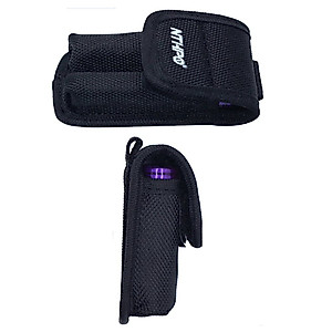 NTHPO S2 One Speedy Charger with Two Battery Storage Bags, LCD Display Intelligent Charger for Rechargeable Li-ion 26650 22650 18650 18490 18350 4500 RCR123, Ni-MH A AA AAA Batteries