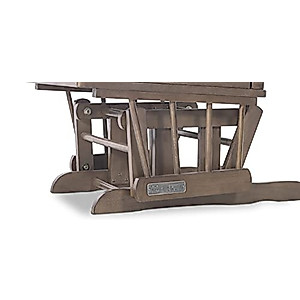 Forever Eclectic by Child Craft Tranquil Glider Rocker and Ottoman Set (Cocoa Bean/Navy Herringbone)