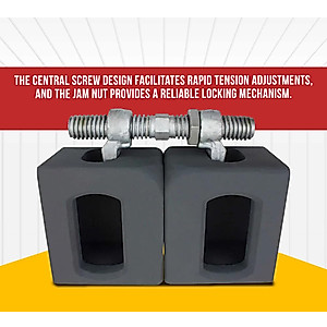 Mytee Products (4 Pack) SEA RAIL Shipping Container Bridge Fittings Clamp- 260 mm Clamp