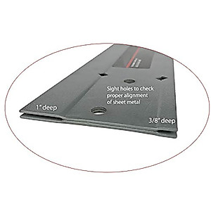 JOUNJIP 12" Duct Folding Channel Tool - 3/8" or 1" Uniform Bends In Sheet Metal