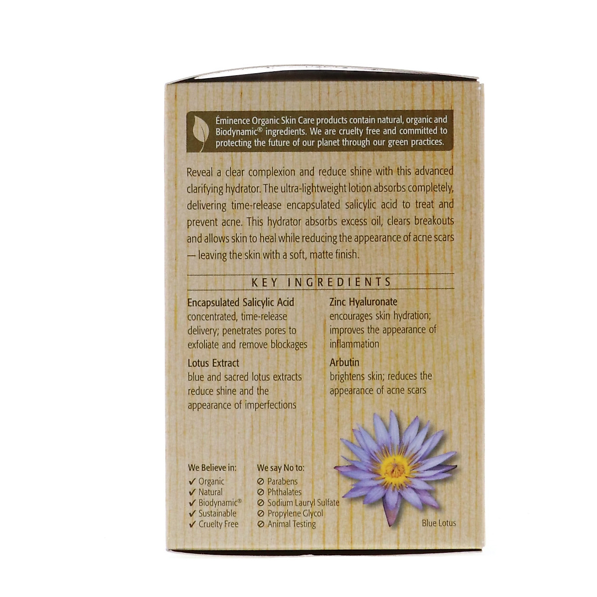 Eminence Organic Skincare Acne Advanced Clarifying Hydrator, 1.2 fl Oz