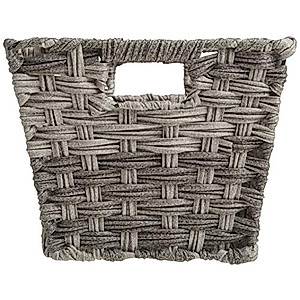 Whitmor Split Rattique Gray Wash Small Tote