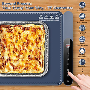 Kitchen Warming Mat for Food: Smart Limitless Temperature Silicone Heating Mat for Food - Portable Warming Tray Party Essentials - Roll Up Heating Trays Food Warmers for Parties Buffet