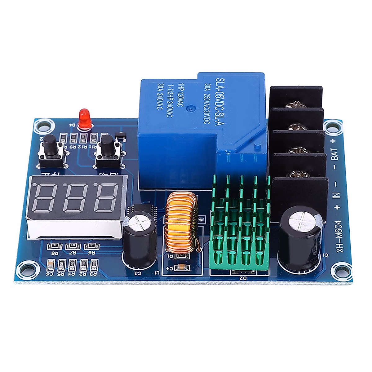 Oumefar XH-M604 Charger Protection Board DC 6-60V Battery Charging Control Module with Digital Display for Home Charger Solar Energy