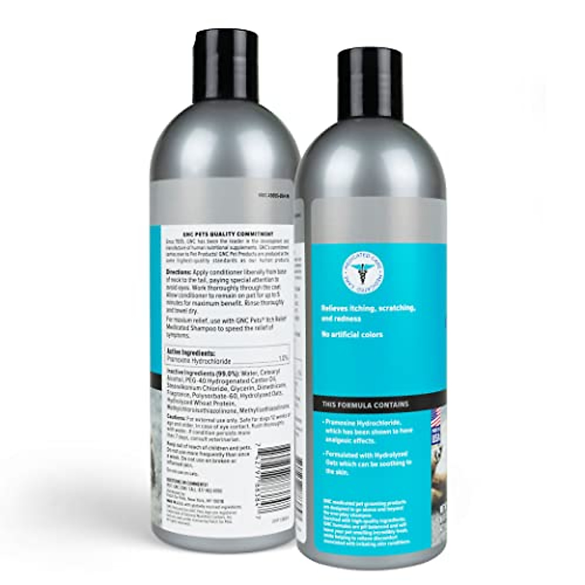 GNC Ultra Medicated Itch Relief Conditioner 16oz | Soothing Conditioner for Dogs with Oats & Pramoxine Hydrochloride | Moisturizing Conditioner for Dogs GNC Medicated Itch Relief,FF13854