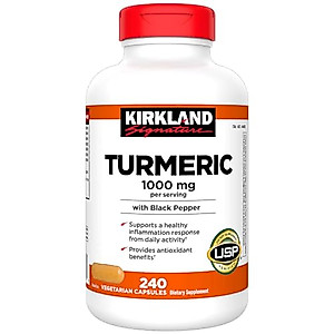 Just Grown Turmeric 1000 mg., 240 Capsules (1 pack)