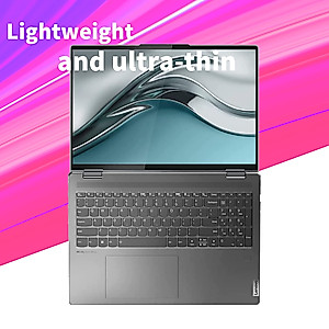 Lenovo 2022 Yoga 7i 2-in-1 360° 16" 2.5K Touchscreen Laptop, Intel Evo Platform Core i5 1240P, 8GB RAM, 1TB PCIe SSD, Intel Iris Xe Graphics, Backlit Keyboard, Win 11, Storm Grey, 32GB USB Card