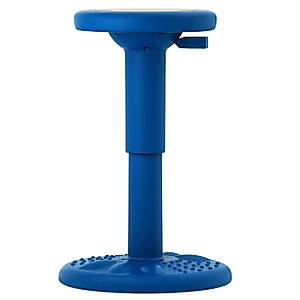 Studico ActiveChairs Adjustable Wobble Chair, Flexible Classroom Seating improves Focus, Posture & Helps ADHD/ADD. Classroom Stools, Active Wobble Chairs, Adjusts from 16.65" to 23.75" Ages 13-18 Blue