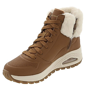 Skechers Women's Sneaker Fashion Boot, Chestnut, 8