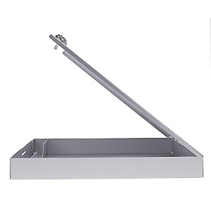 Saunders Recycled Aluminum Redi-Rite Storage Clipboard with Self-Locking Latch – Lightweight, Weather-Resistant Lacquer Finish Stationery Box. Office Products, Silver, Letter