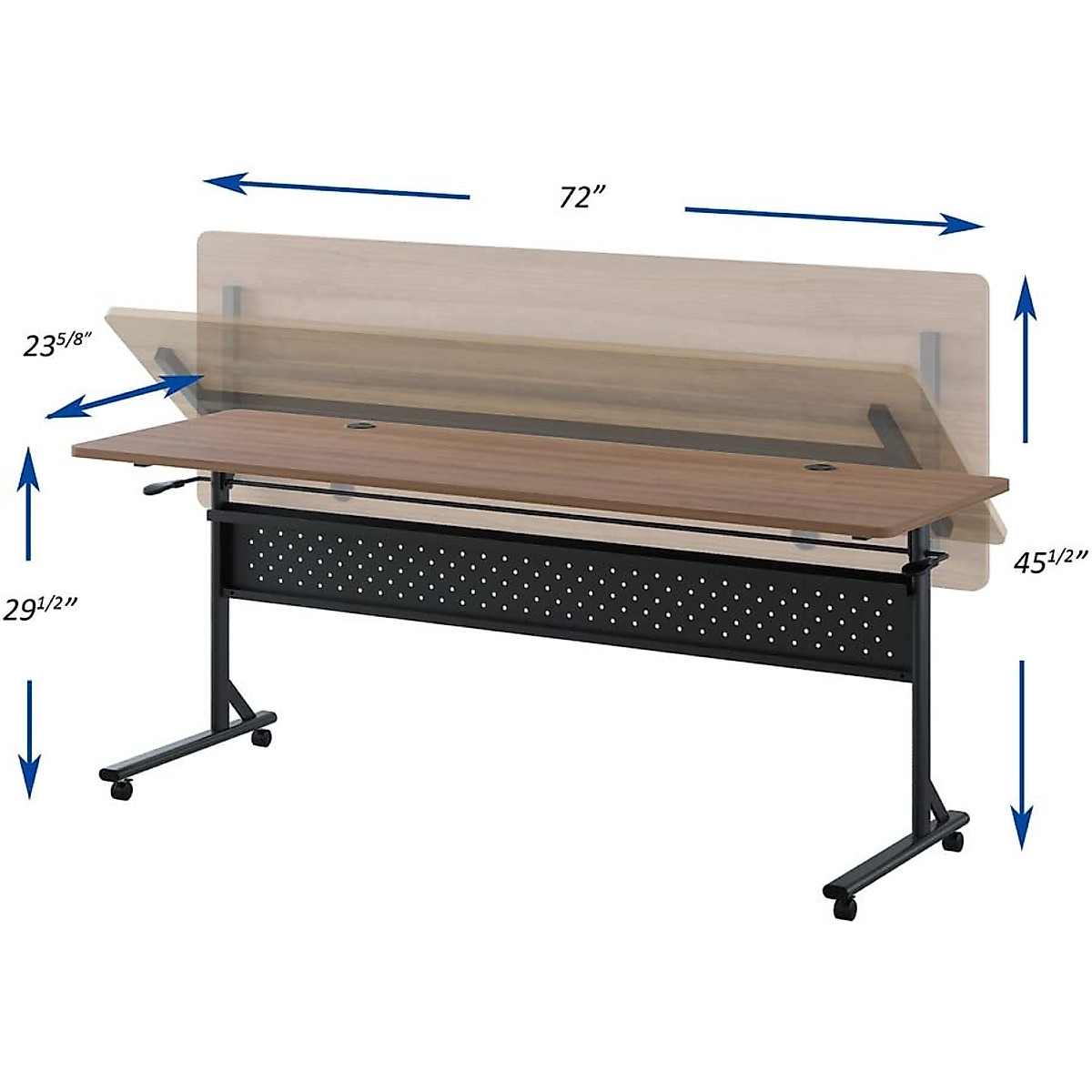 Lorell Shift 2.0 Flip & Nesting Mobile Table