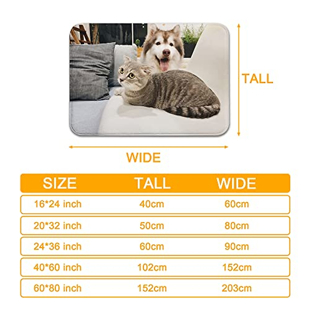 Custom Rug Personalized Door Mat with Logo Photo Text Large Customized Anti Slip Washable Absorbent Area Floor Carpet for Bedroom Living Room Entryway Patio Office Farmhouse (16"x24", Rectangle)