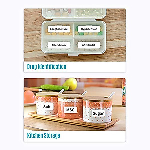 mewmewcat for Label Maker,1 Roll Thermal Printing Label Paper Self-Adhesive Name Price Barcode Sticker Waterproof Tear-Resistant for L11 Label Printer, 12x22mm 260 Sheets