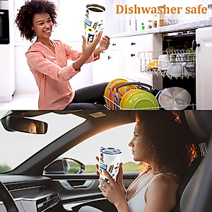 TLYDNMX 30 oz Stainless Steel Tumbler with Lids The Office Merchandise Funny TV Show Gifts Funny Mug Funny Coffee mugs Double Walled Insulated Travel Coffee Cup Keeps Drinks Cold&Hot