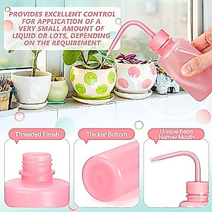 Valchoose 150ML Pink Wash bottles squeeze 5oz Mini Professional, Water Bottle for Lash Extensions, Easy to Carry Lash water bottle squeezer (1Pack)