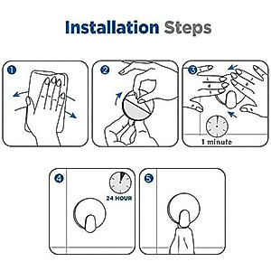 DELITON Adhesive Towel Hooks/Bathroom Wall Hooks - White Heavy Duty Self Adhesive Hooks Stick on Hanging Robes Coats Clothes for Bedroom Kitchen Door, Stainless Steel 4 Pack