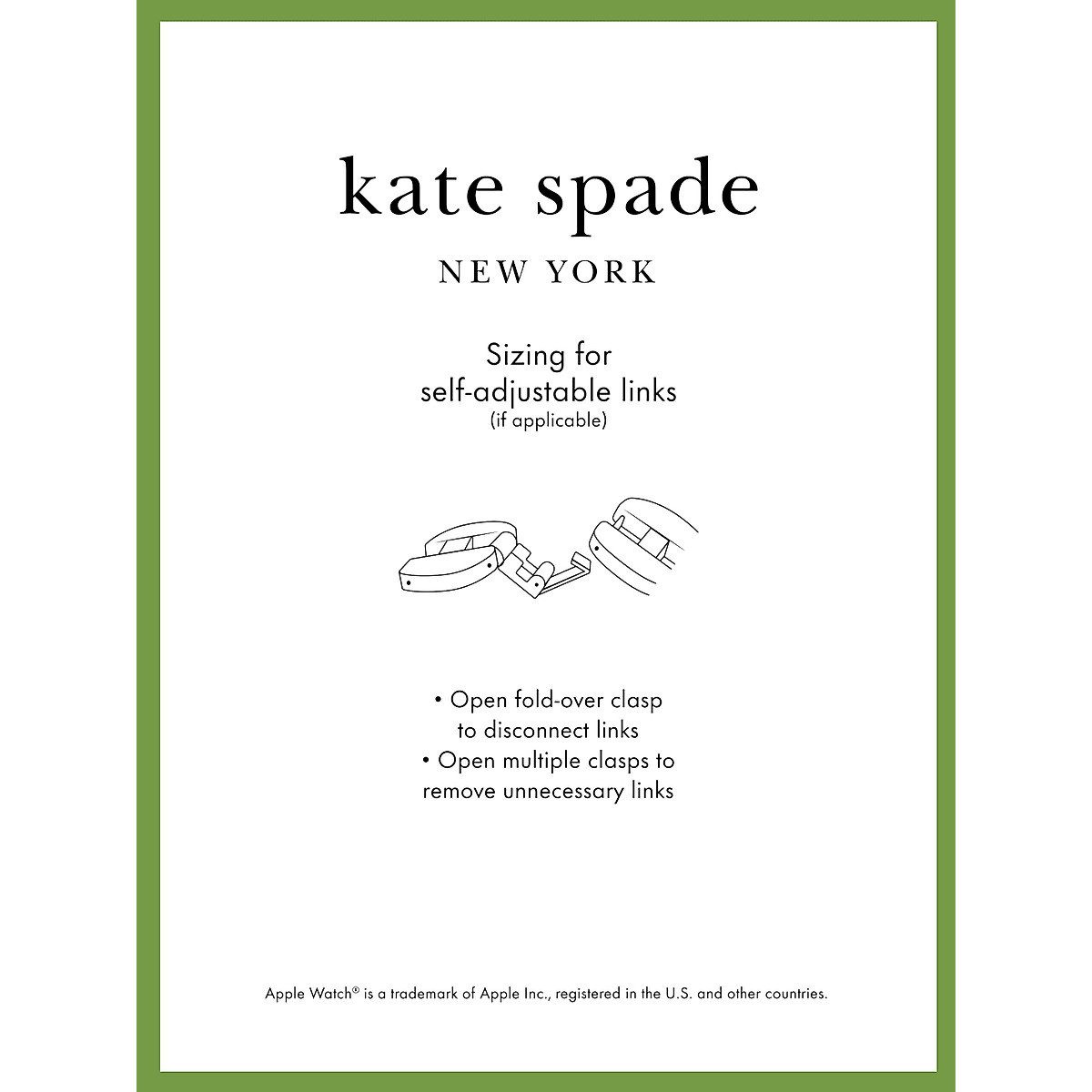 kate spade new york women's stainless steel 42/44/45mm band for apple watch®