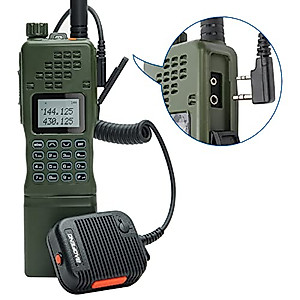 Baofeng Walkie Talkie Handheld Military Grade AR-152 Volume Adjustable Speaker Mic, Shoulder Microphone for BaoFeng AR-152 UV-5R BF-F8HP UV-S9 Plus UV-82HP BF-888S Two Way Radio Popular Accessories