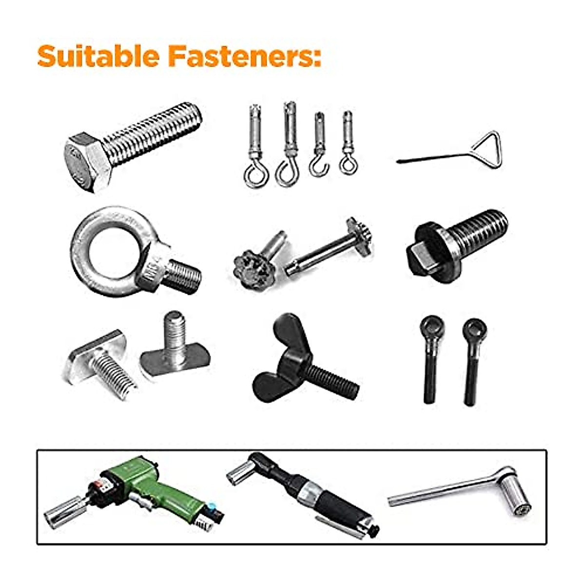 PinoTec Universal Socket Wrench Set 1/4"-3/4" (7-19mm) Stocking Stuffers for Men, Socket Set with Power Drill Adapter Grip Socket Cool Gadgets for Men, DIY Handyman, Husband, Boyfriend