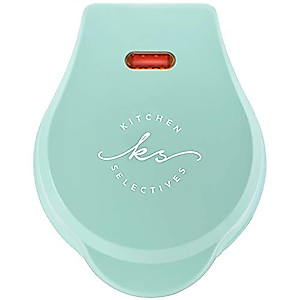 Kitchen Selectives Mint Green 4 Inch Round Mini Waffle Maker