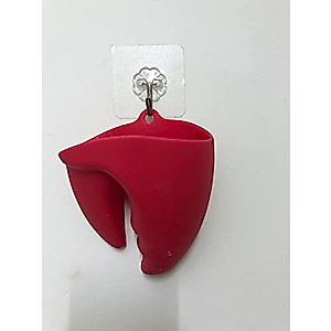 Silicone Oven Mitts, Lobster Claws Heat Resistant Pot Holders Oven Gloves Pinch Mitts for Baking Barbecue Grilling Pizza Microwave Instant Pot, Red, 1 Pair