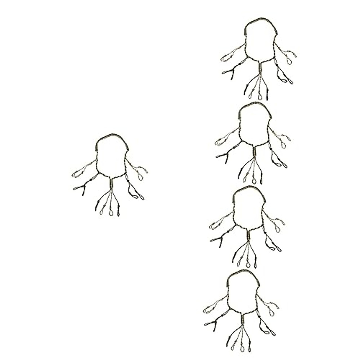 BESPORTBLE 5pcs Collar Whistle Hanging Rope Whistle Wrist Brace Cell Phone Holders Cellphone case Holder Hiking Pole Accessories Hanging Rope for Outdoor Sports Whistle Rope