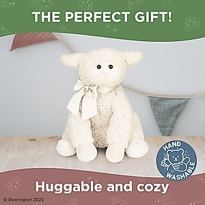 Bearington Baby Blessings Lullaby Musical Lamb White Plush Stuffed Animal, Adorable, Soft and Cuddly, Great Gift for Kids of All Ages, Birthdays, Holidays and Special Occasions Like Easter, 12 inches